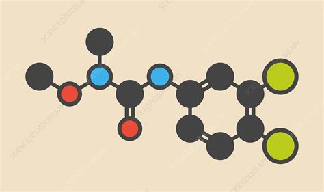 Linuron Herbicide Molecule Stock Image F0215000 Science Photo
