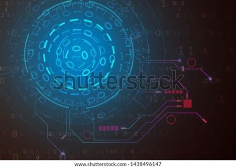 Represent Coding Technology Programming Languages Futuristic Stock Vector Royalty Free