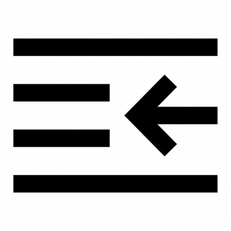 Left Indent Edit Tools Text Format Arrow Icon Download On Iconfinder