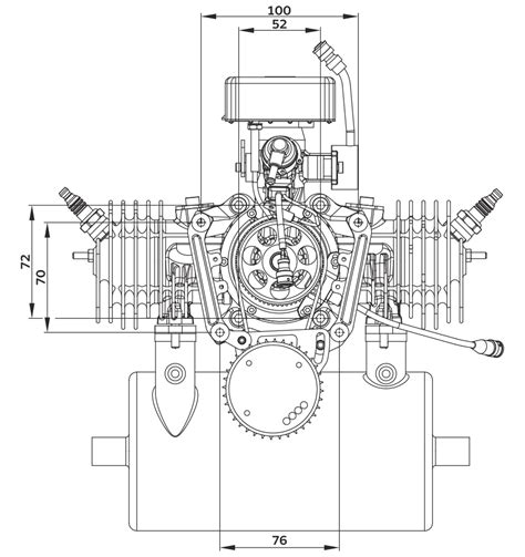 Hirth 4103 Air Cooled Two Stroke Engine