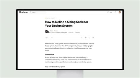 how to define a sizing scale for your design system fountn