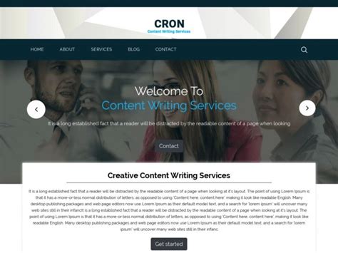 Free Htmlcss Template Cron Free Html Templates Free Css Templates And More