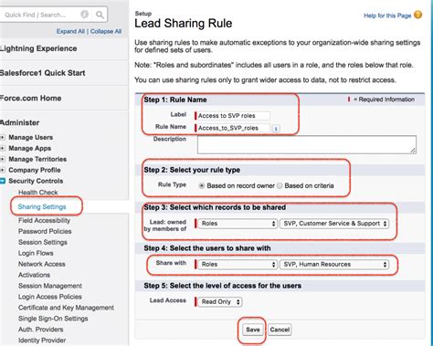 Sharing Rules In Salesforce Salesforce Security