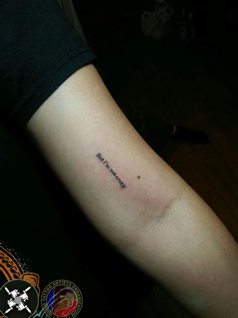 Times New Roman Font Tattoo