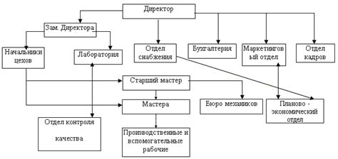 Структура завода схема