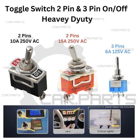 CP Toggle Switch 2 Pin And 3 Pin On Off Heavy Duty Lazada PH