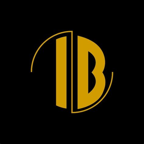 Premium Vector Letter Circle Logo Design Ib