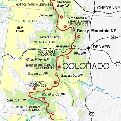 Cdt Continental Divide Trail Maps By State