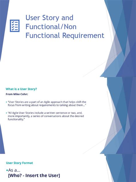 user story and fnf req pdf system computer science