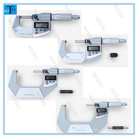 Measuring Tools Coolant Proof Ip65 Digital Outside Digital Micrometer 0