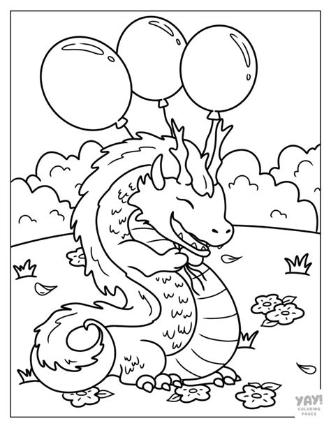 Dragon Coloring Pages Easy [2025]
