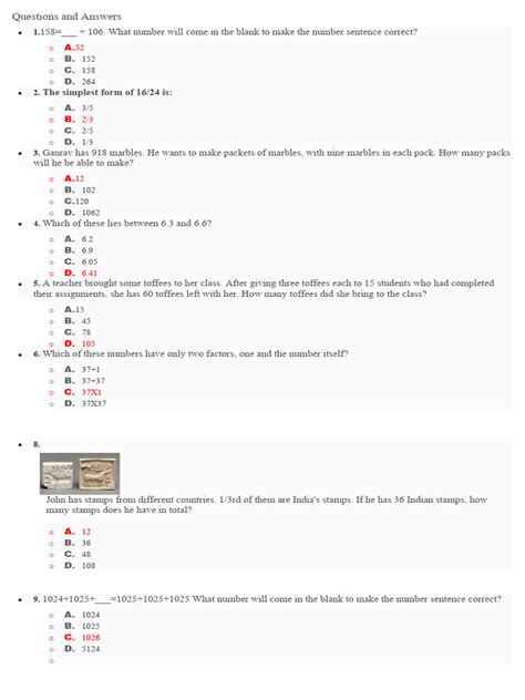 Math Quiz Bee Questions Download Free Pdf Ratio Mathematical Concepts