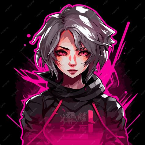 Premium Vector Anime Girl Vector Illustration For Tshirt Design