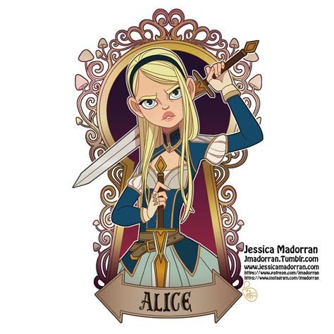 Artstation July 2022 Patreon Twisted Alice In Wonderland Sticker
