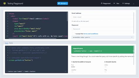 Testing Playground Webcurate