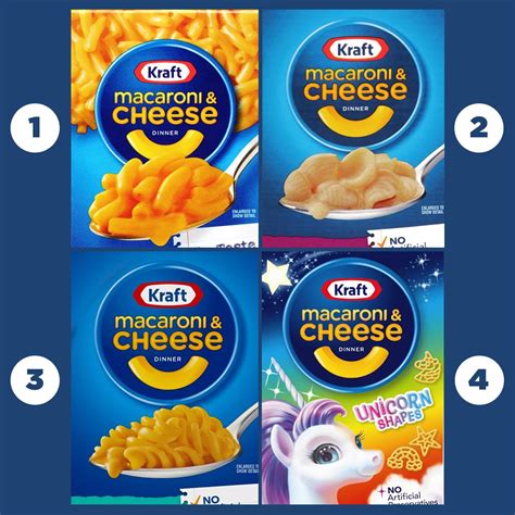 Kraft Macaroni And Cheese Shapes