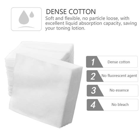 Badu Bg 100 бр Бели нетъкани памучни хартиени кърпички без власинки Инструменти за грим