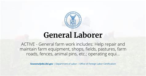 General Laborer