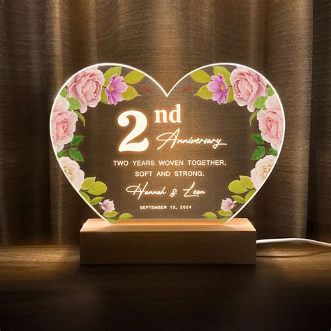 2nd Anniversary T Custom Cotton Anniversary T 2 Year