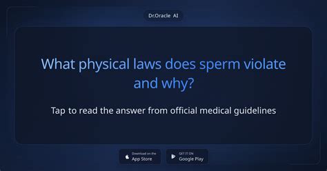 What Physical Laws Does Sperm Violate And Why