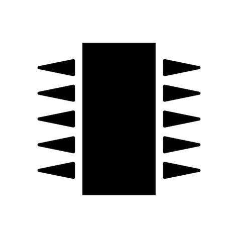 Premium Vector Microchip Icon Logo Vector Design