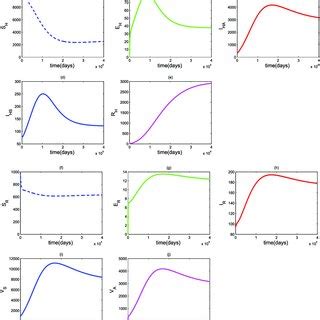 Model Simulations For All The State Variables In Model 5 With R 0 Download Scientific Diagram