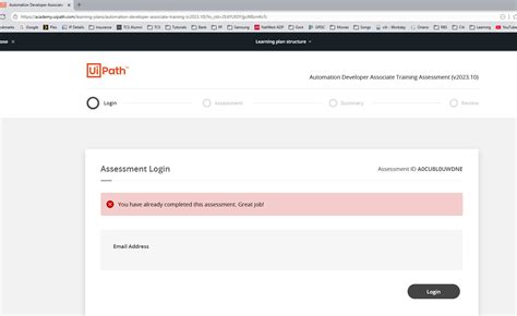 Assessment On Automation Developer Associate Training V202310 Seems Stuck Academy Feedback