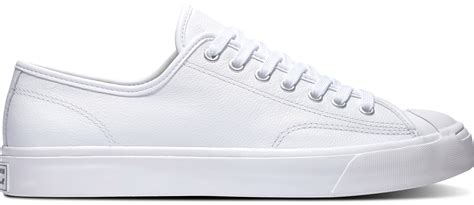 Converse Jack Purcell Low Top White Leather Baggins Shoes