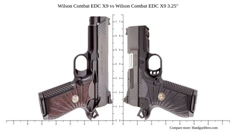 Wilson Combat EDC X9 Vs Wilson Combat EDC X9 3 25 Size Comparison Handgun Hero
