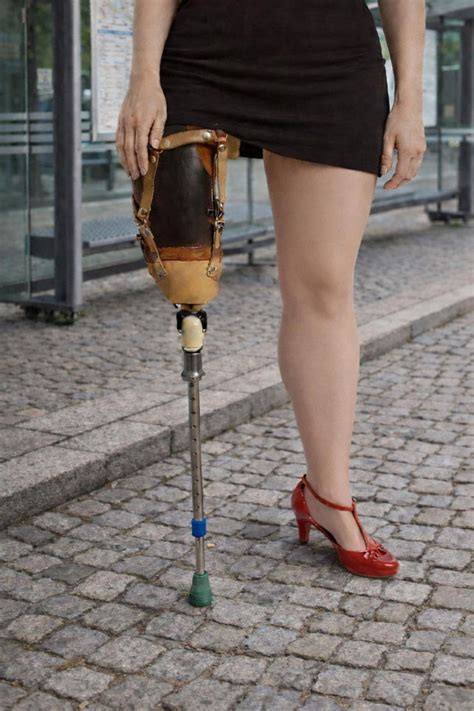 Cute Right Vintage German Womens Pegleg Peg Leg Home Prosthetic Leg