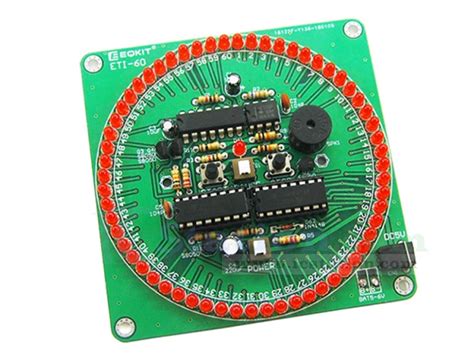 Red Countdown Timer 60s Rotary Electronic Clock Diy Kit 60s Rotate