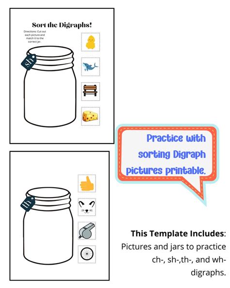 Printable Digraph Activity For Kinder 2nd Grade Etsy