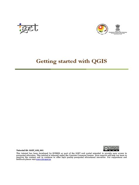 1 Iget Gis 001 Introduction To Qgis Pdf Geographic Information System Computing