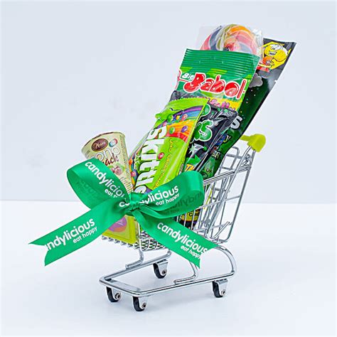Candylicious Mini Trolley Green T Pack Uae T Candylicious Mini Trolley Green T Pack Fnp
