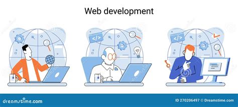 Web Development Coding And Programming Creation Digital Software