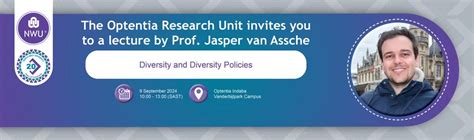 Lecture By Prof Jasper Van Assche Nwu North West University