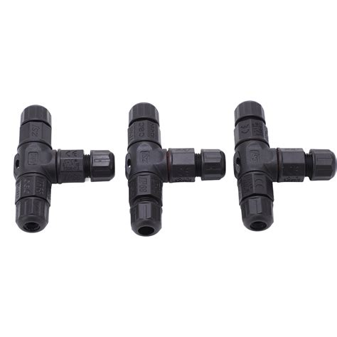 3 Way Junction Box Connector 3 Pin Ip68 Waterproof Silicone Sealing