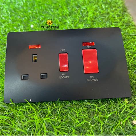 Ultra Thin Vip Black Cooker Socket Tungsten Electricals