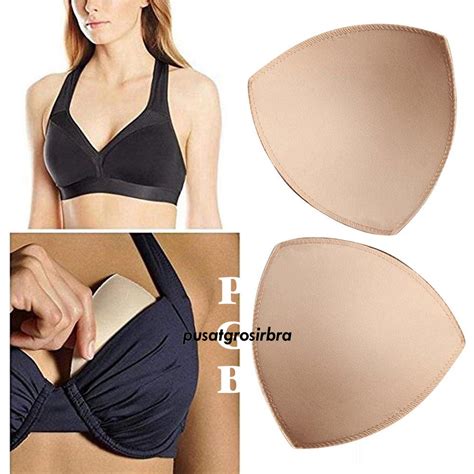 Jual Triangle Bra Foam Soft Pads Padding Cup Bh Tambahan Pushup Inserts