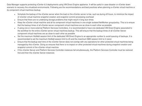 Disaster Recovery Powerprotect Data Manager Virtual Machine Backup And Recovery Dell