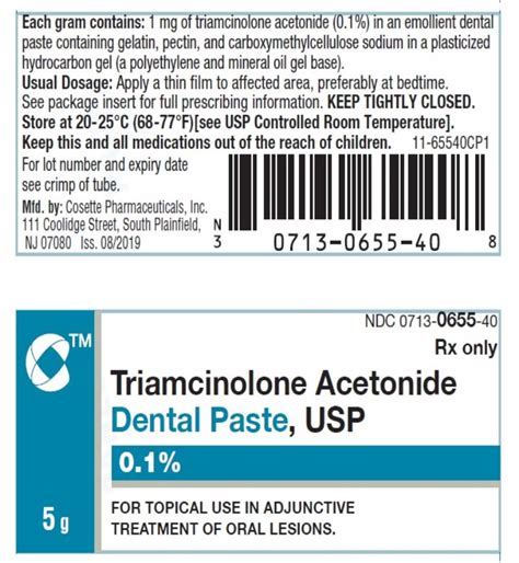Product Images Triamcinolone Acetonide Photos Packaging Labels And Appearance