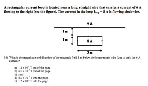 Solved A Rectangular Current Loop Is Located Near A Long