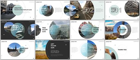 최소한의 프레 젠 테이 션 디자인 흰색 바탕에 원 요소와 포트폴리오 벡터 템플릿 프레 젠 테이 션 슬라이드 전단지 전단지 브로셔