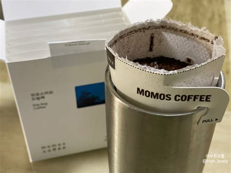 맛과 향이 보증 되는 디카페인 모모스커피 드립백 내리는 방법 네이버 블로그
