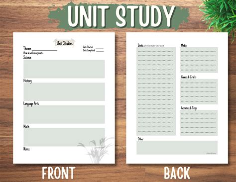 Create Your Own Unit Study Etsy