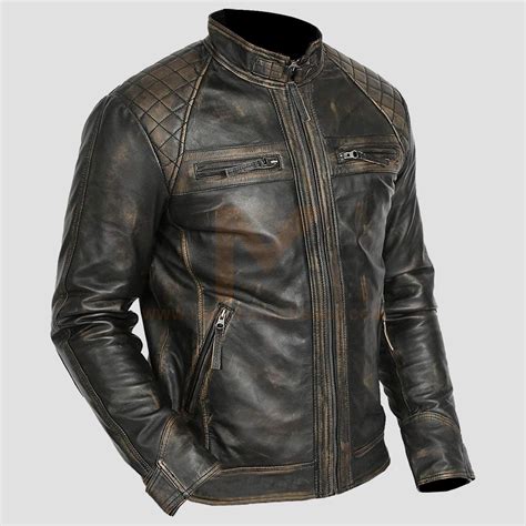Mens Genuine Leather Jackets Real Leather Jacket For Men