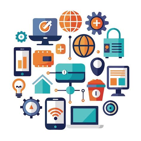 Technology Icon Set Containing 5g Robotics Biometric Geolocation Cloud