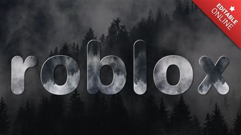 Roblox Forest Editable Text Effect Generator