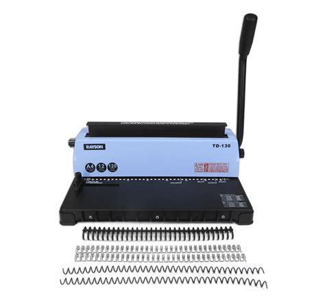 Rayson Td 130 Wire Binding Machine Square Holes Punch 12 Sheets Bind 120 Sheets With Sturdy