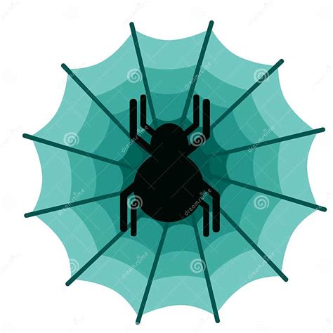 Spider Flat Illustration On White Stock Vector Illustration Of Phobia Graphic 142525894